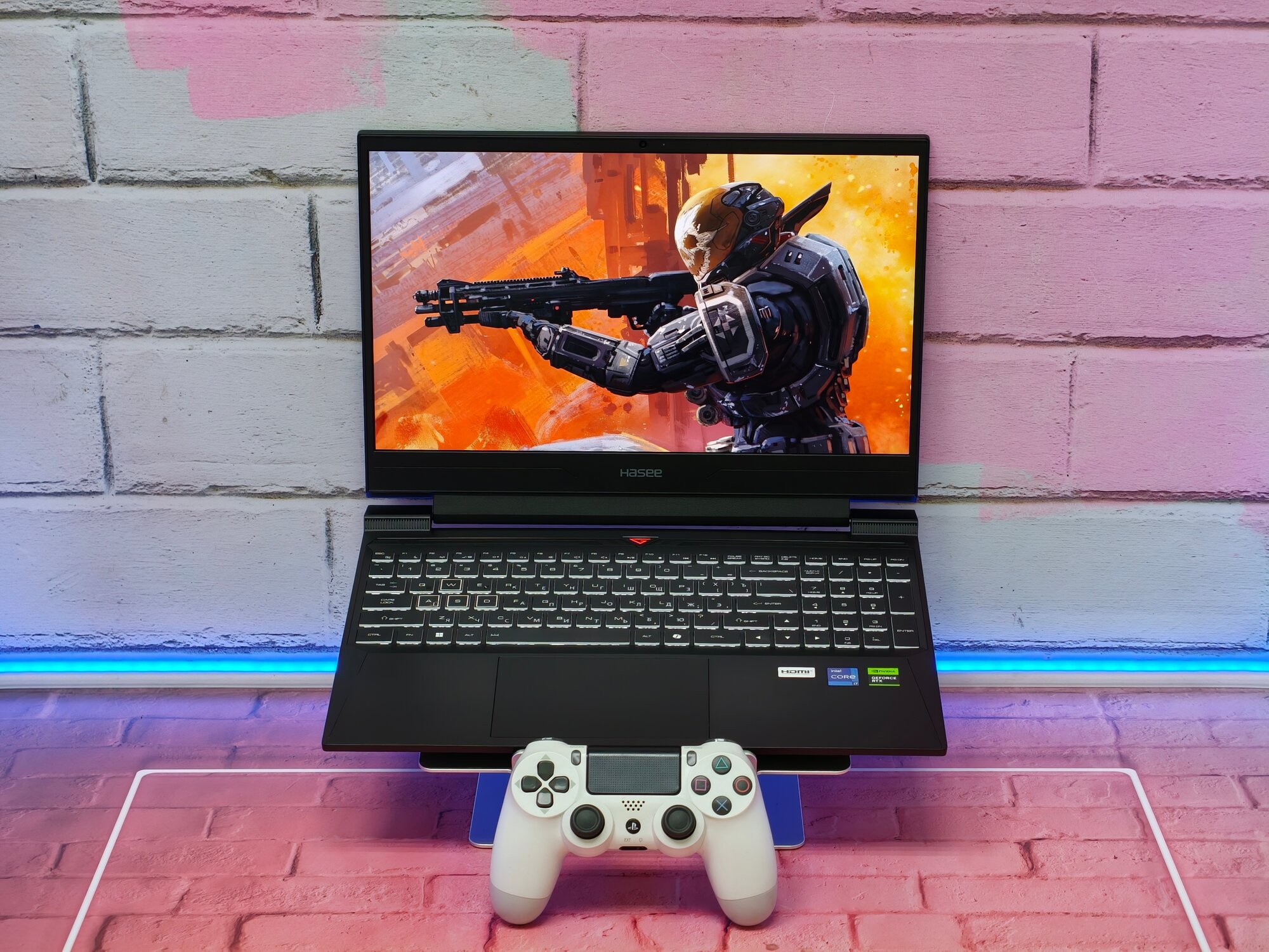 15.6" Ноутбук HASEE ARES S8, 165 ГЦ FHD IPS, Core i7 13620H, 16 ГБ, SSD 1 ТБ, GeForce RTX 5060, Win11Home, черный