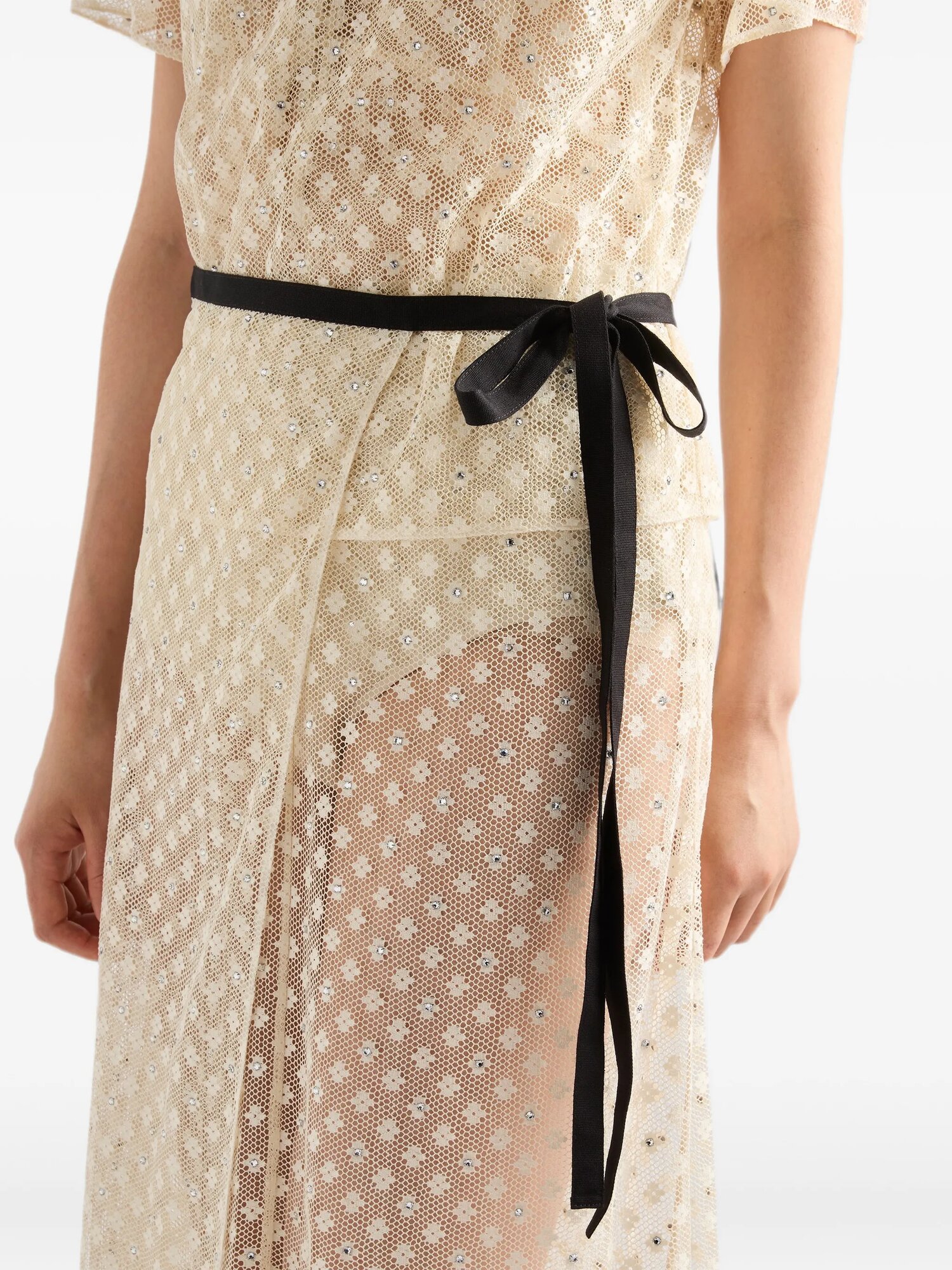 Юбка Prada Embroidered lace apron, размер OneSize — фото 1