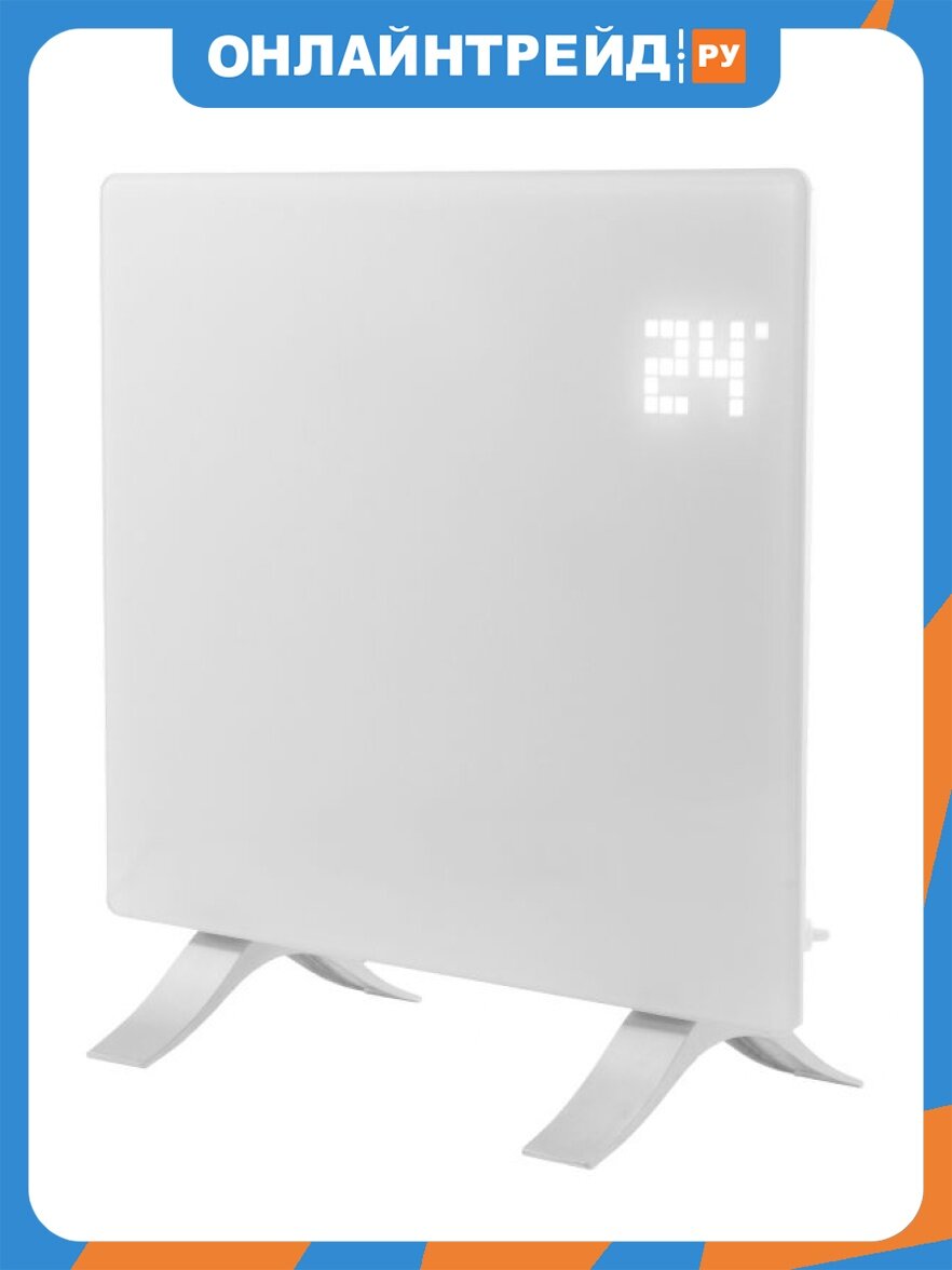 Конвектор электрический Denzel OptiPrime-1000, Wi-Fi, тачскрин, цифровой термостат, 1000 Вт, 98121