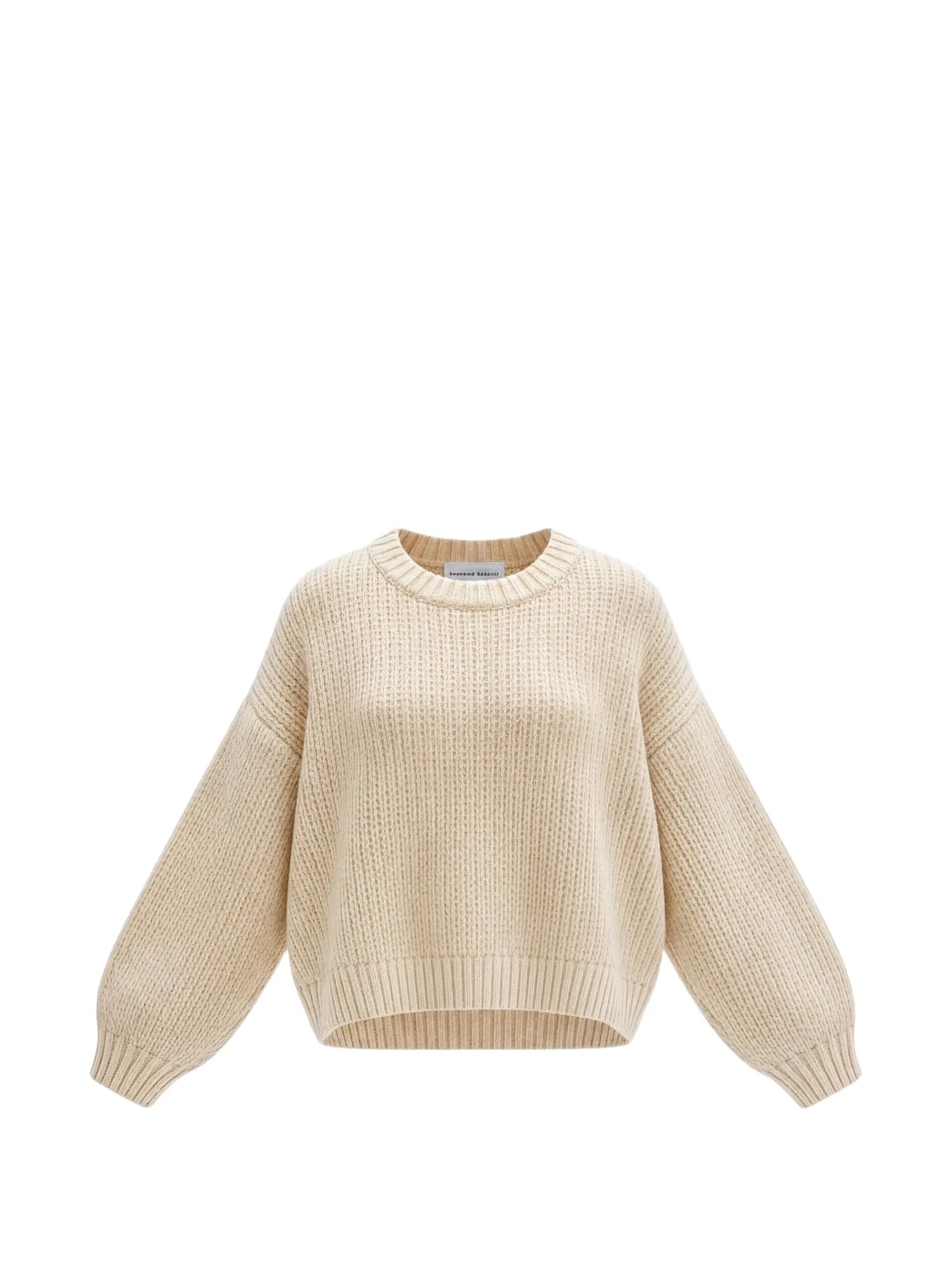 Свитер  Ribbed-knit crew-neck sweater