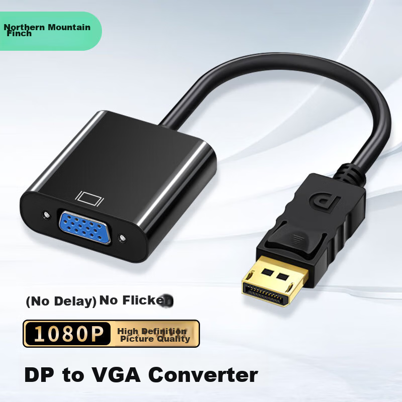 Beishanque DP в VGA преобразователь 0.23 м высококачественный кабель для ноутбука монитора проектора