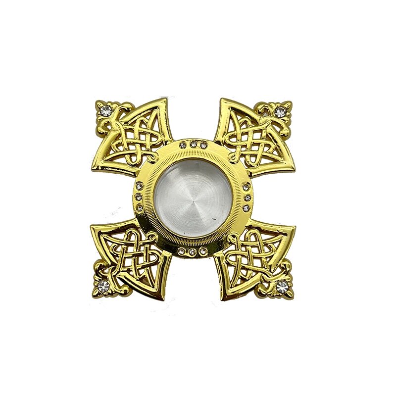 Православный крест из металла Gold with White