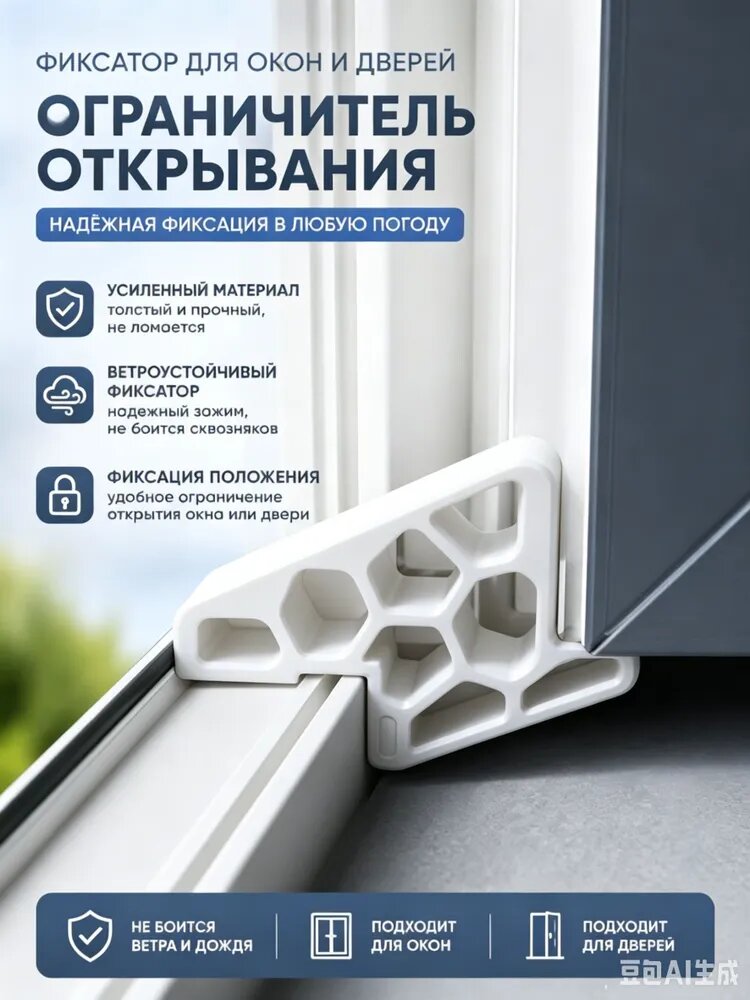 Гребенка - фиксатор ограничитель на окно, фиксатор открытия окна