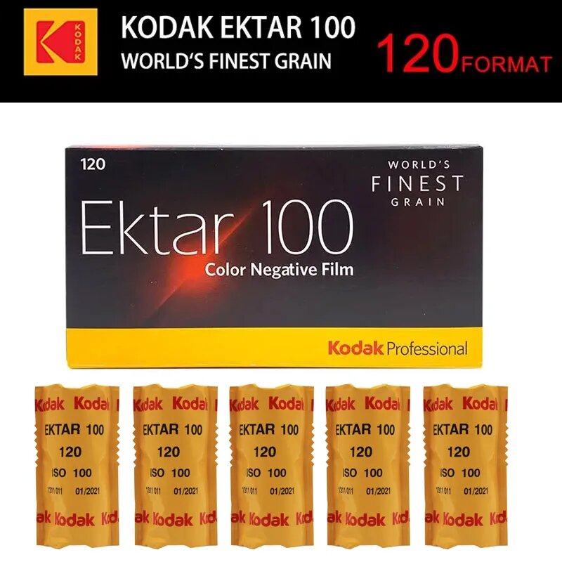 Кодак Эktar 100 цветная негативная пленка 120 10 Rolls