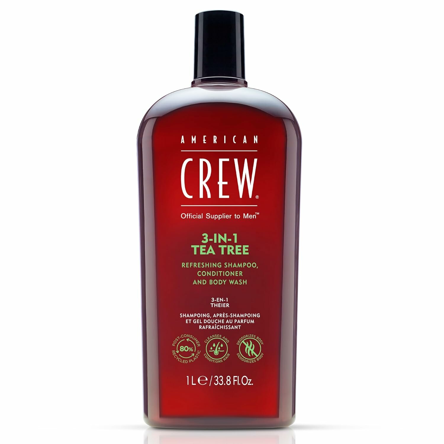 American Crew Tea Tree 3в1 Шампунь кондиционер гель для душа 1000 мл