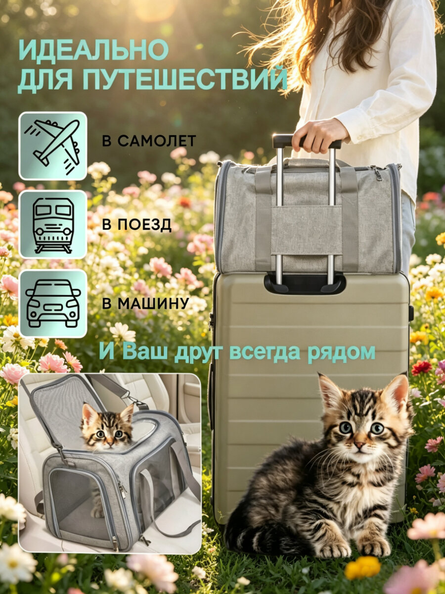Переноска для кошек и собак — фото 1