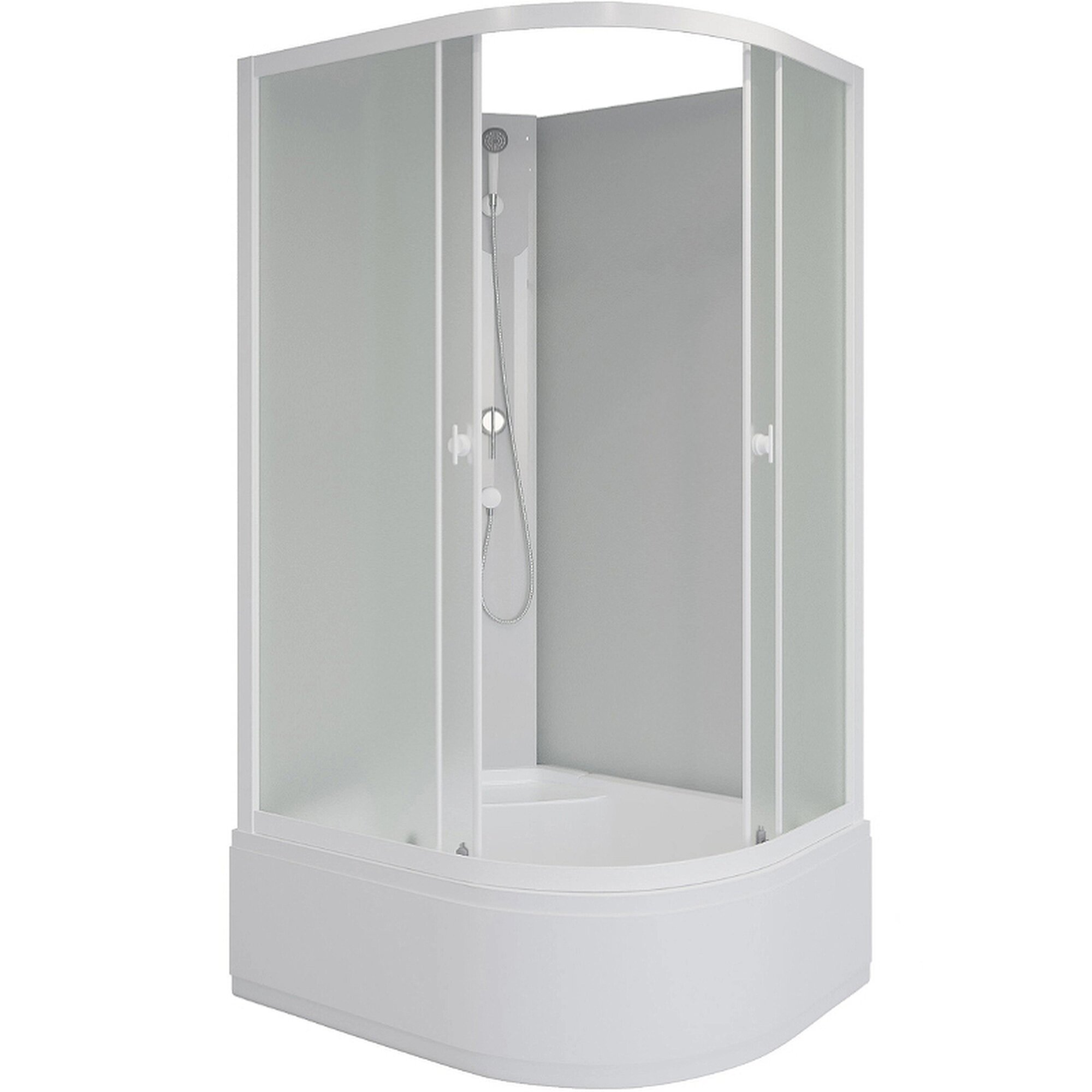 Душевая кабина Niagara Promo 110x80 L P110/80/40L/MT/BK без гидромассажа