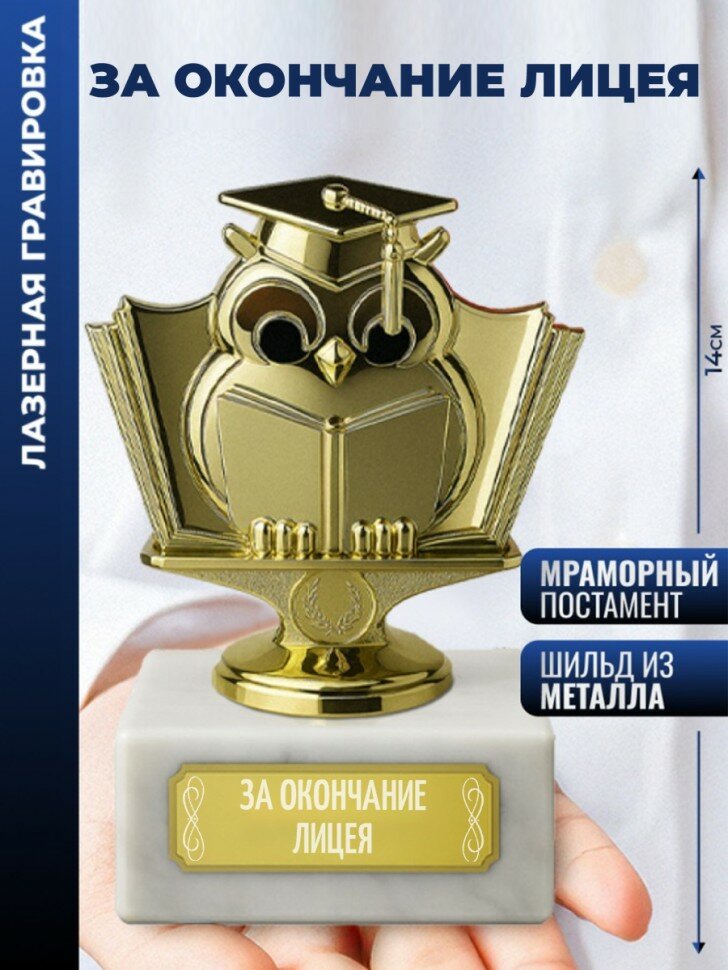 Статуэтка Учёная сова "За окончание лицея"