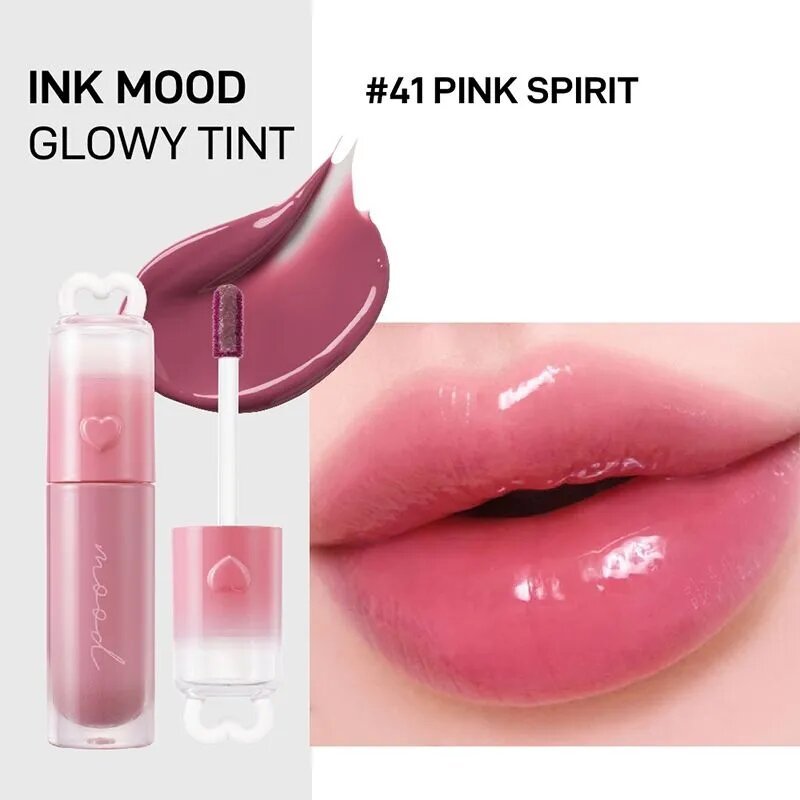 PERIPERA Тинт для губ (41 Pink Spirit) Ink Mood Glowy Tint , помада для губ, Уход за губами, Корейская косметика