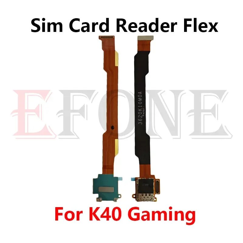 Для Xiaomi Mi 11 12 Lite 11i 11X Poco F3 F4 GT 5G Redmi K40S K40 Pro Gaming: гибкий кабель-держатель/лоток/слот/ридер для SIM-карты