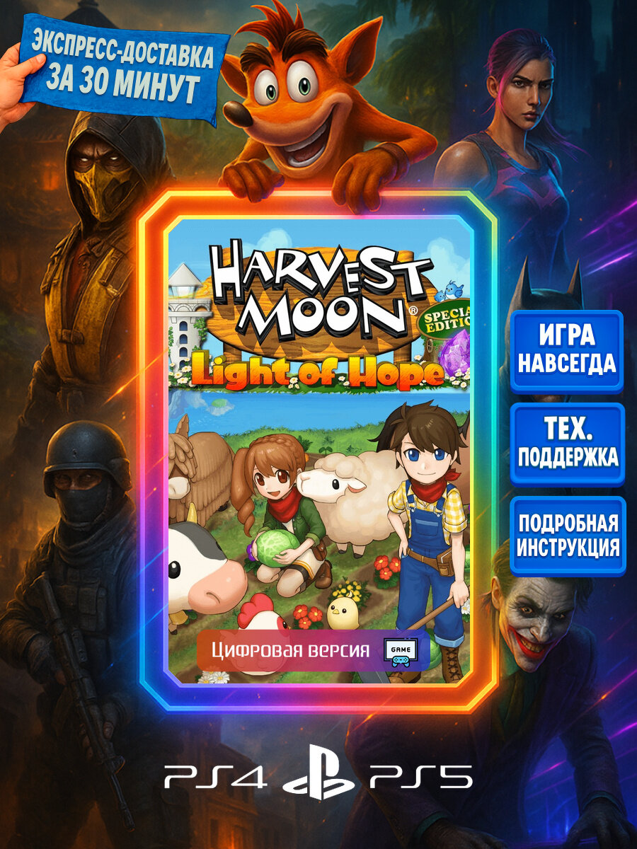 Harvest Moon: Light of Hope Special Edition PS4/PS5 | Моментальная доставка | Имитация