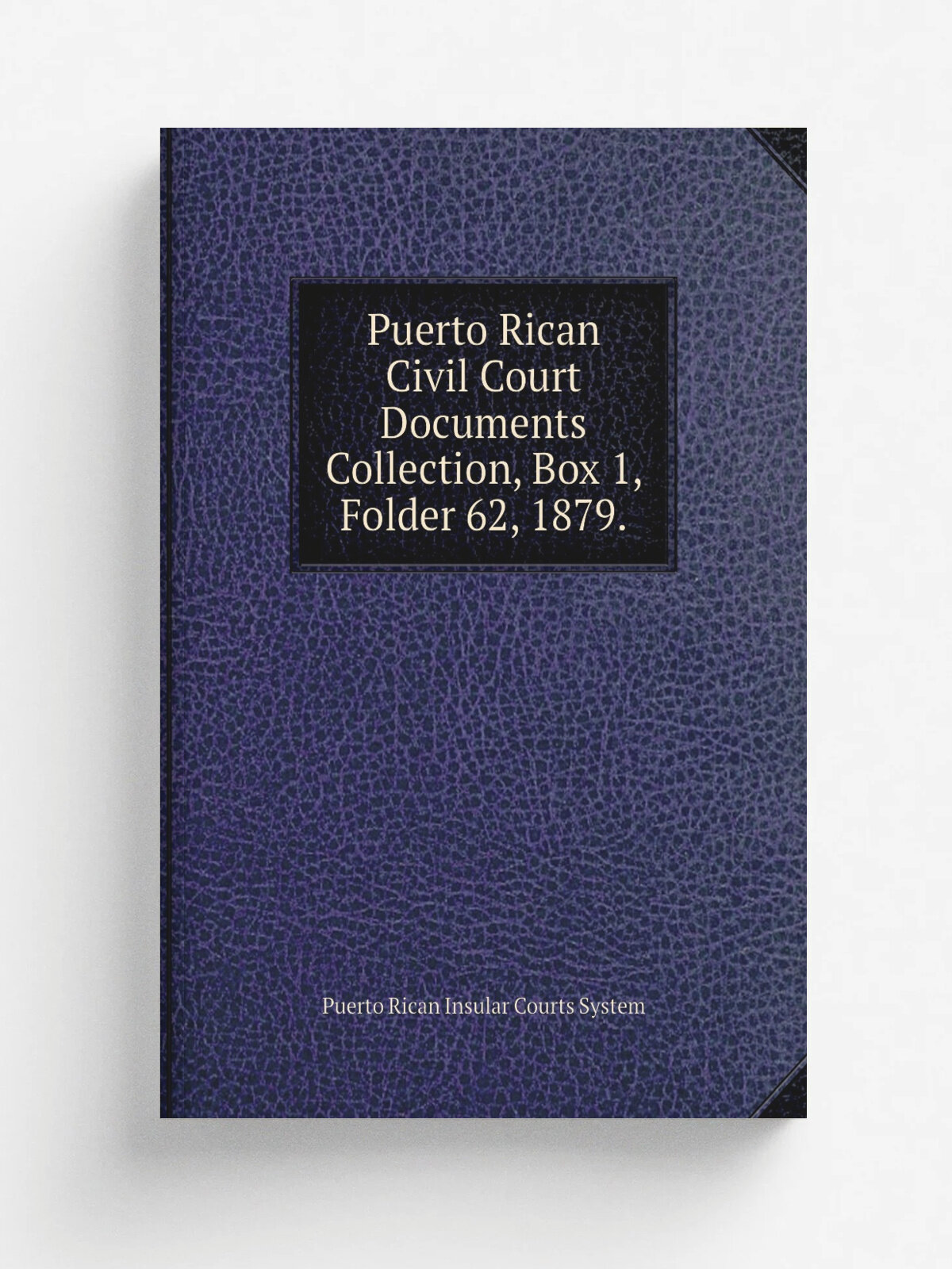 Puerto Rican Civil Court Documents Collection, Box 1, Folder 62, 1879.