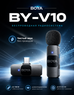 Радиосистема BOYA BY-V10, беспроводная, электретный микрофон, USB Type-C