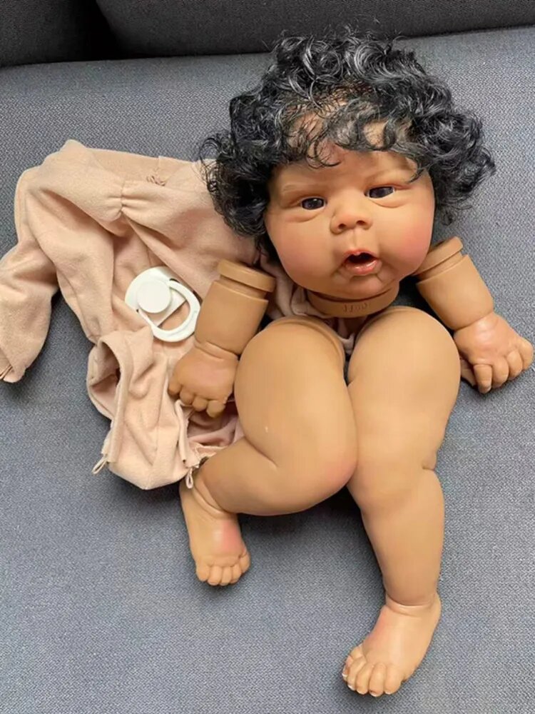 50см 20 дюймов набор кукол-реборн reborn Gounchi, Reborn doll kit, тёмная кожа