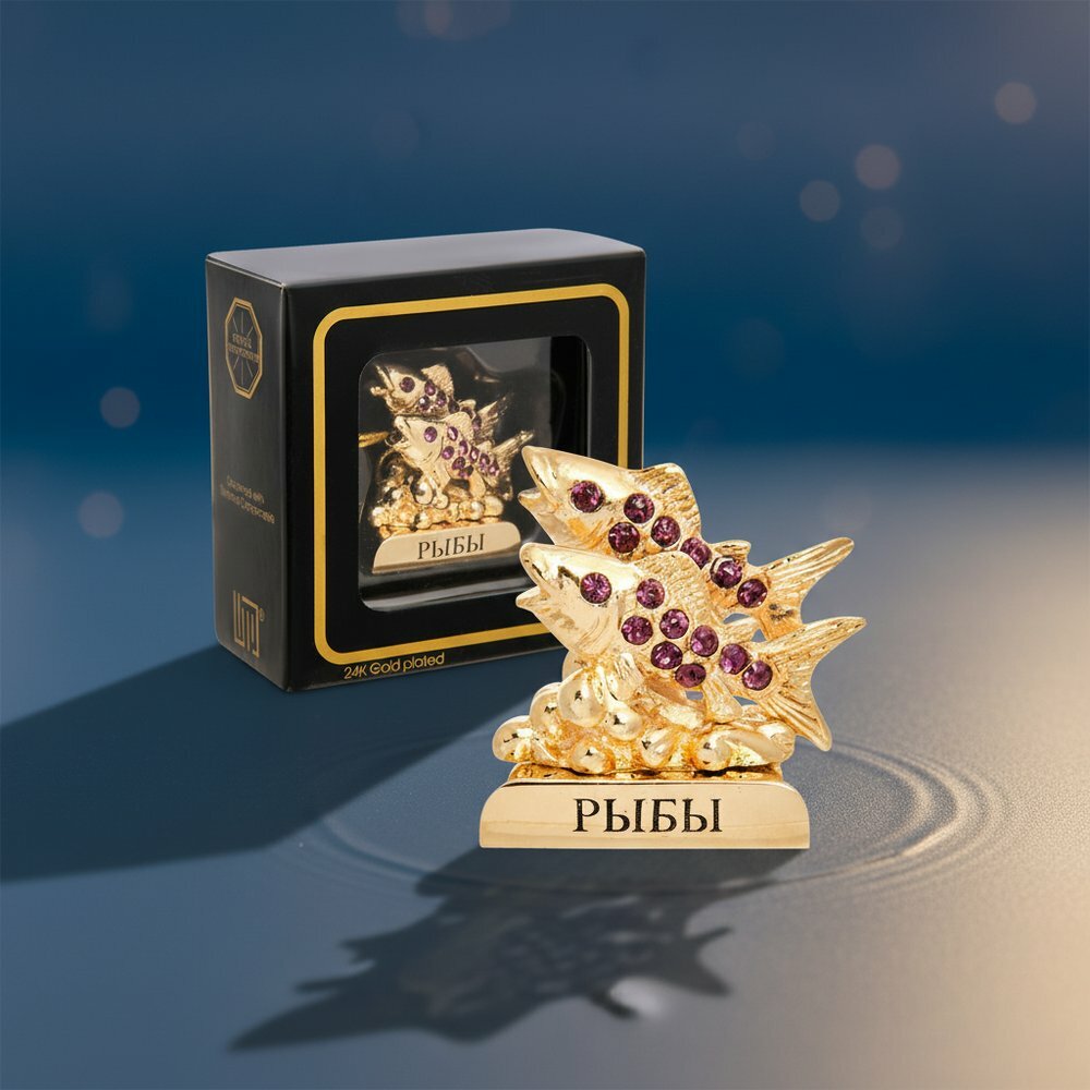 Фигурка Знак Зодиака - Рыбы AR-51/3 Crystal Temptations США Металл, кристалл
