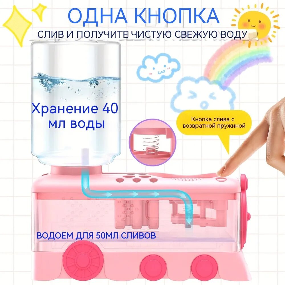 Кистемойка для рисования, пластик, фиолетовый, автоматическая очистка кистей, смешивание красок, хранение — фото 1