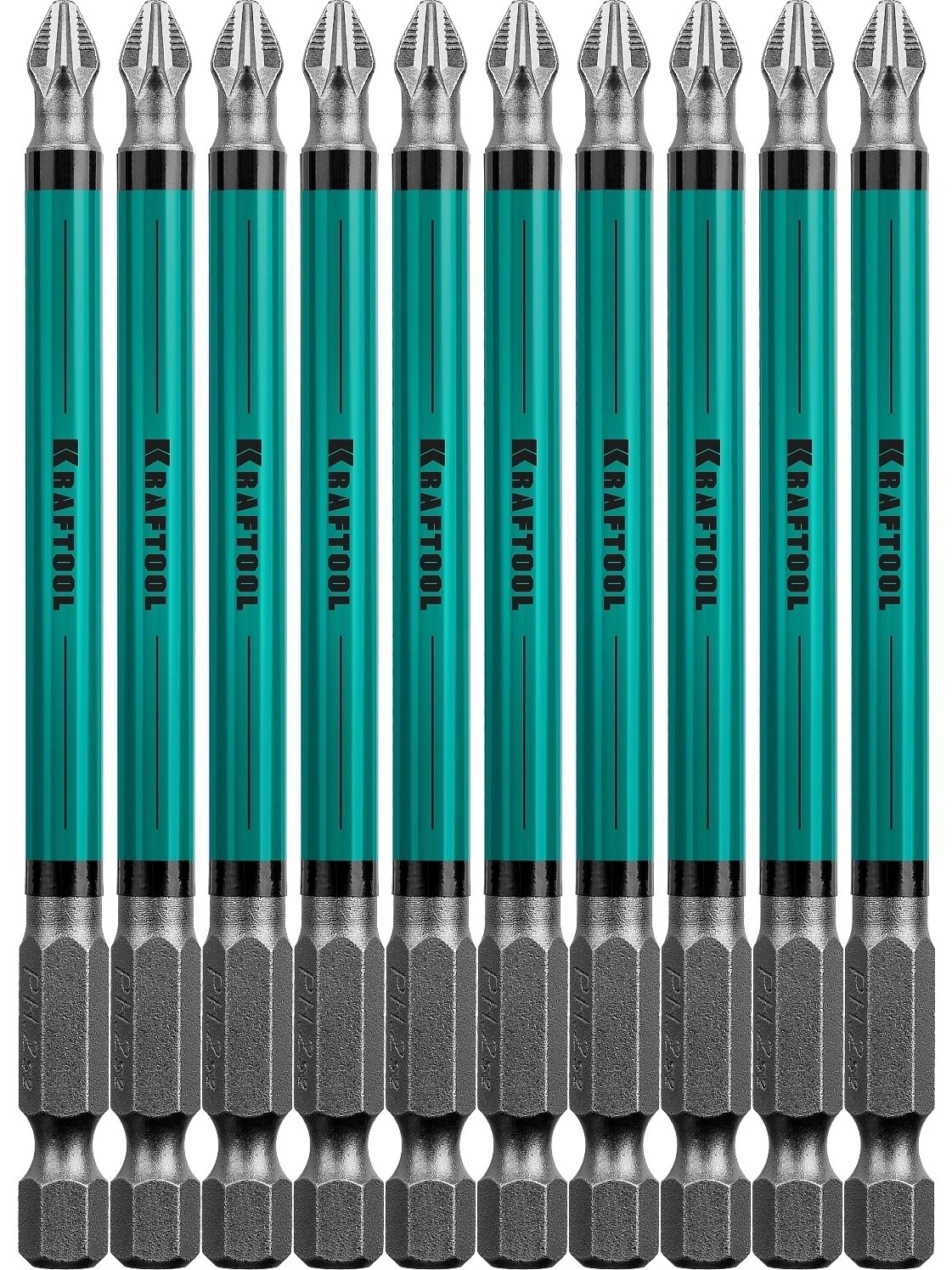 Биты KRAFTOOL Optimum, PH2, 100 мм, 10 шт