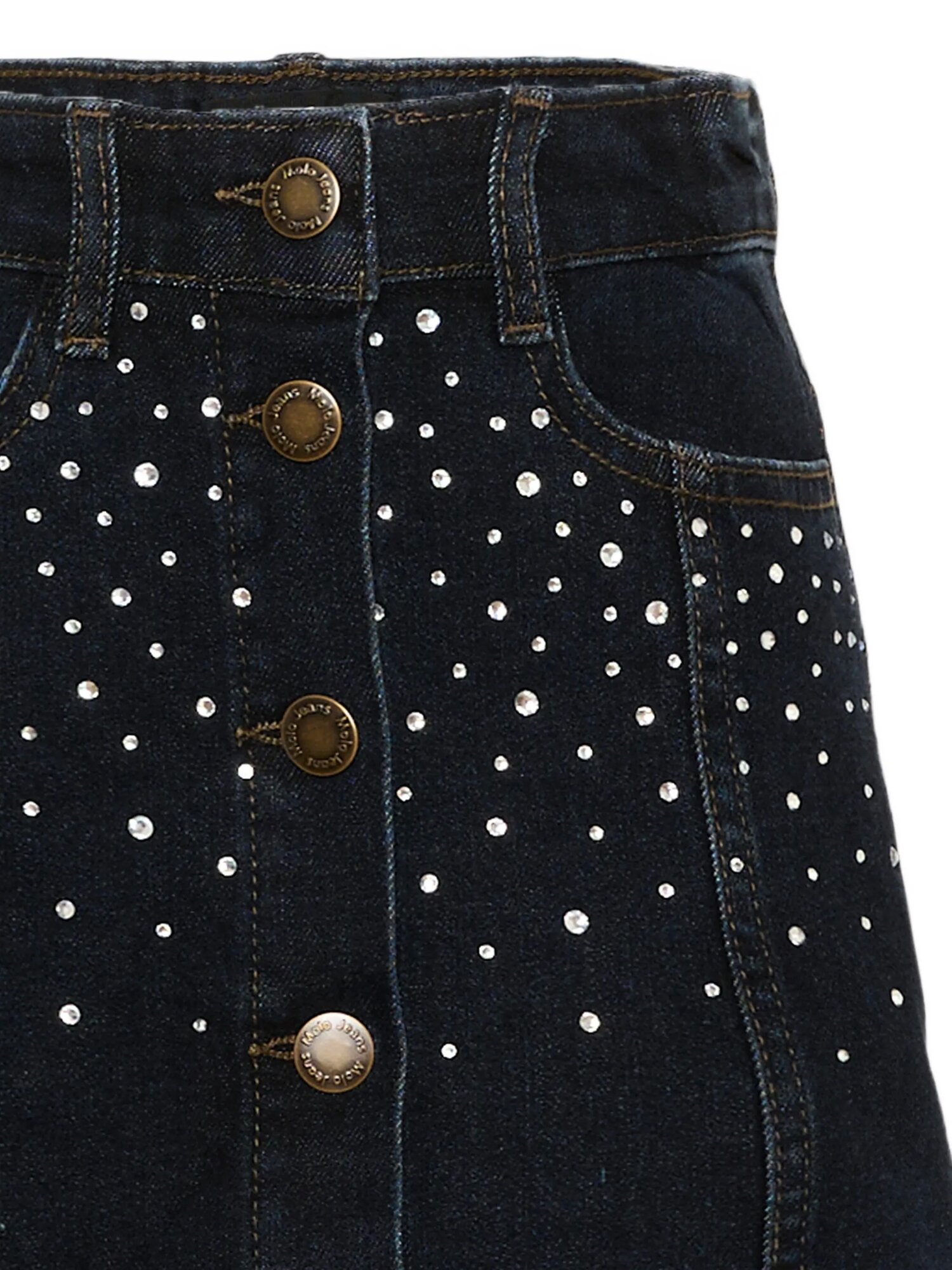 Юбка Molo Bera rhinestone-embellished button-front skirt, размер 176 — фото 1