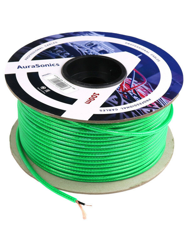 Кабель микрофонный на катушках AuraSonics IC124CB-TGR-100