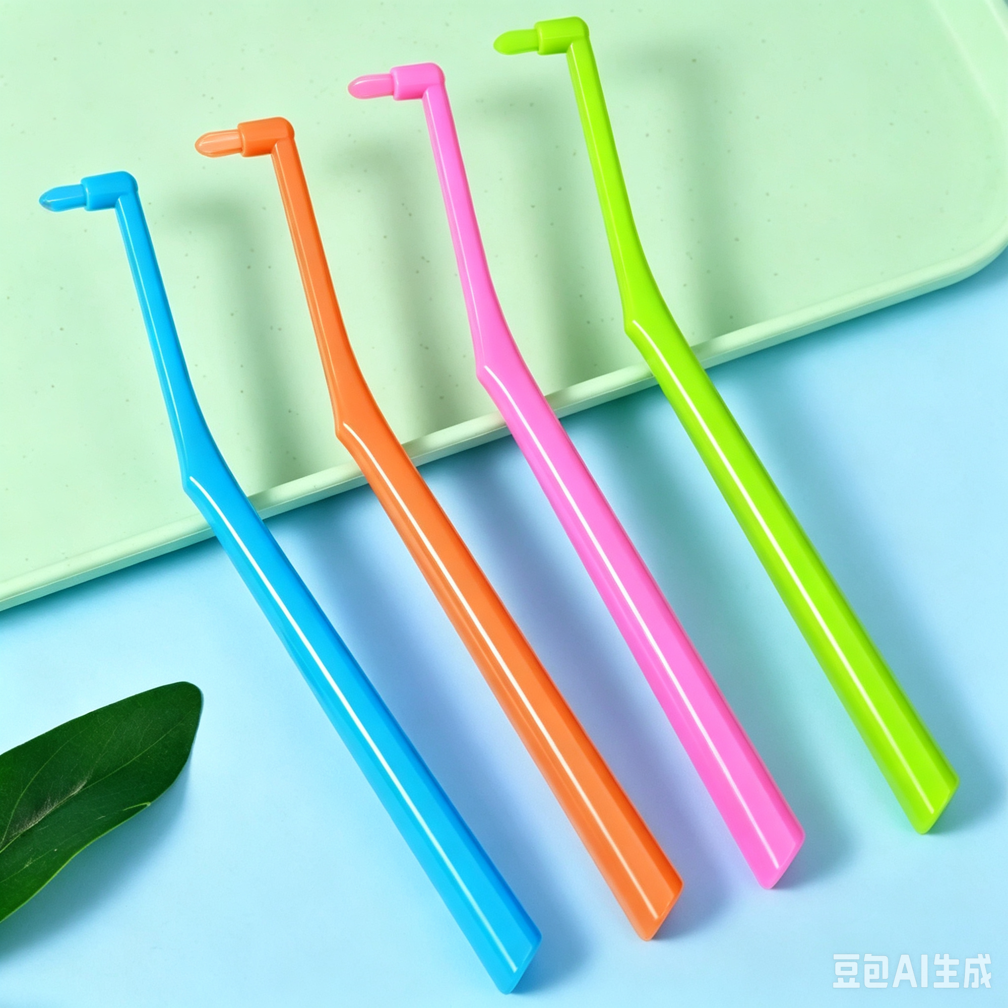 Американская однолучевая ортодонтическая зубная щетка cleanpik oral, ортодонтические зубы для взрослых, , 4 шт