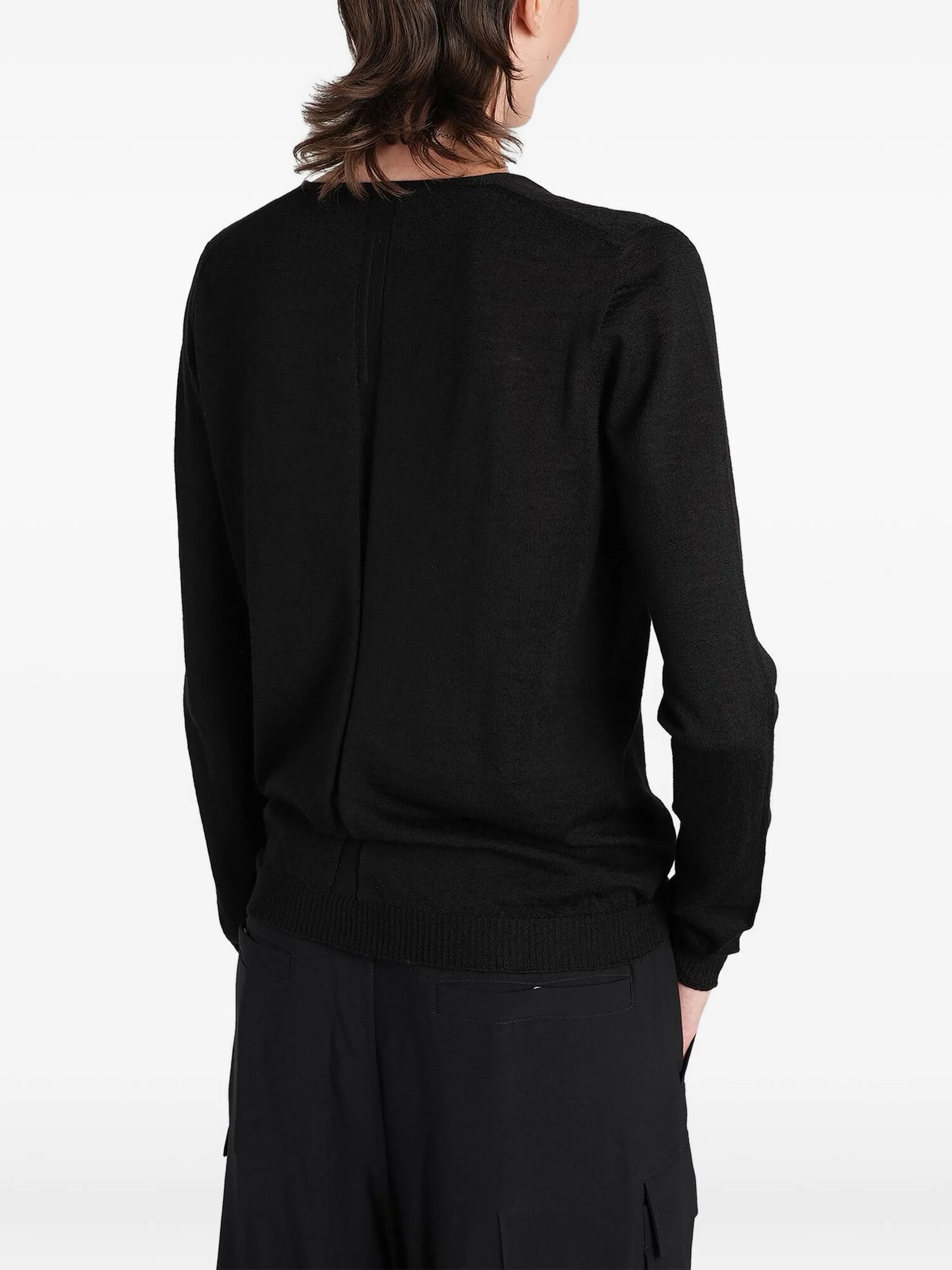 Свитер Rick Owens Plunging V-neck sweater, размер 38 — фото 1