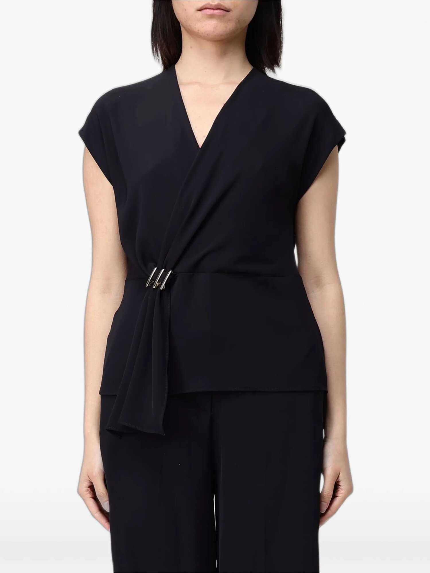 Топ Draped V-neck top