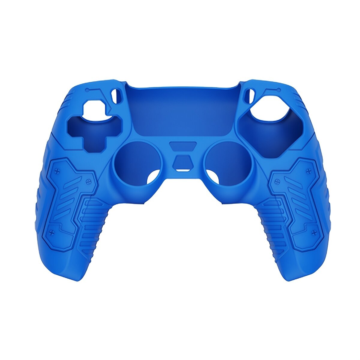 Накладка для контроллера PS5 с механическим дизайном и противоскользящей текстурой, синяя