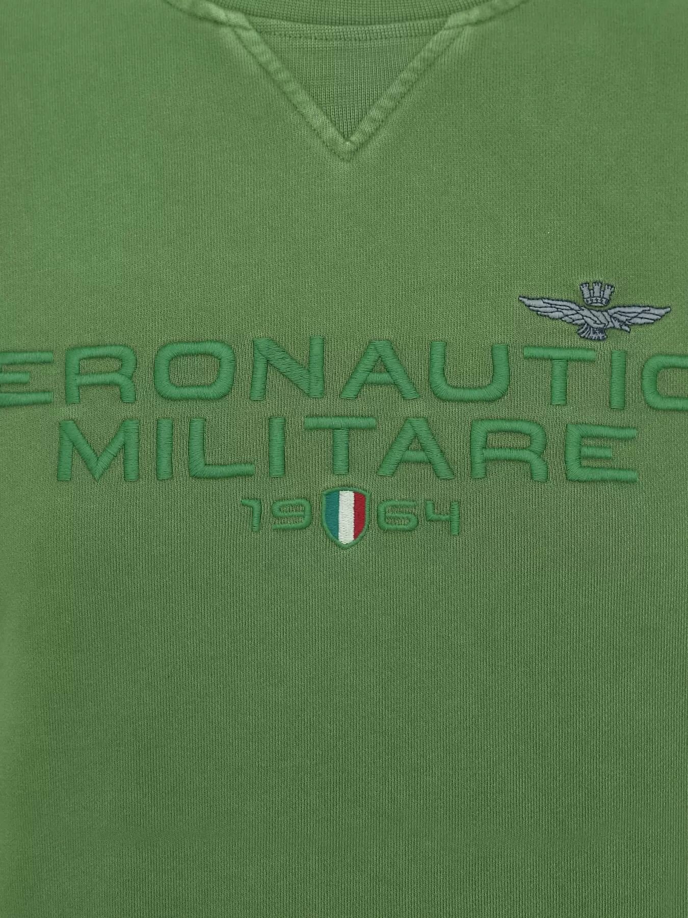 Свитшот Aeronautica Militare Весна-лето 2025, размер L, , зеленый, — фото 1