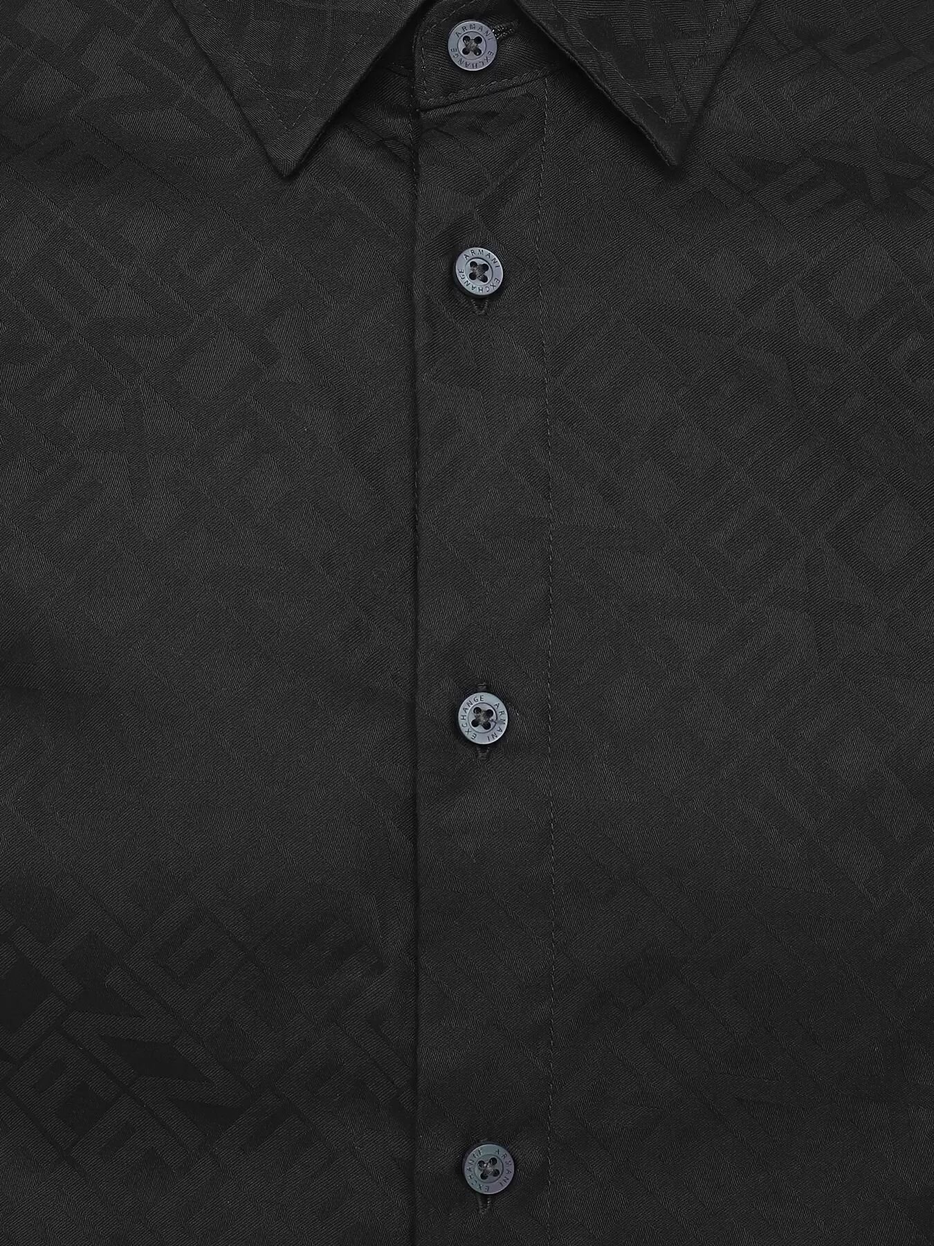 Рубашка Armani Exchange Весна-лето 2025, размер XL, черный — фото 1