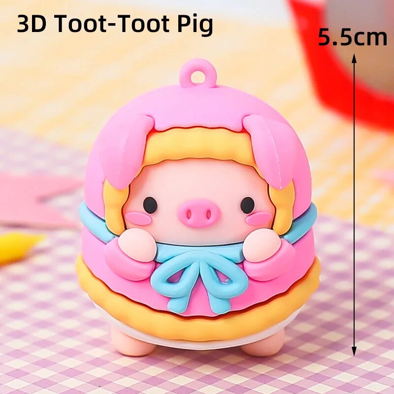 3D животные торт топпер корейский стиль Розовый, A21