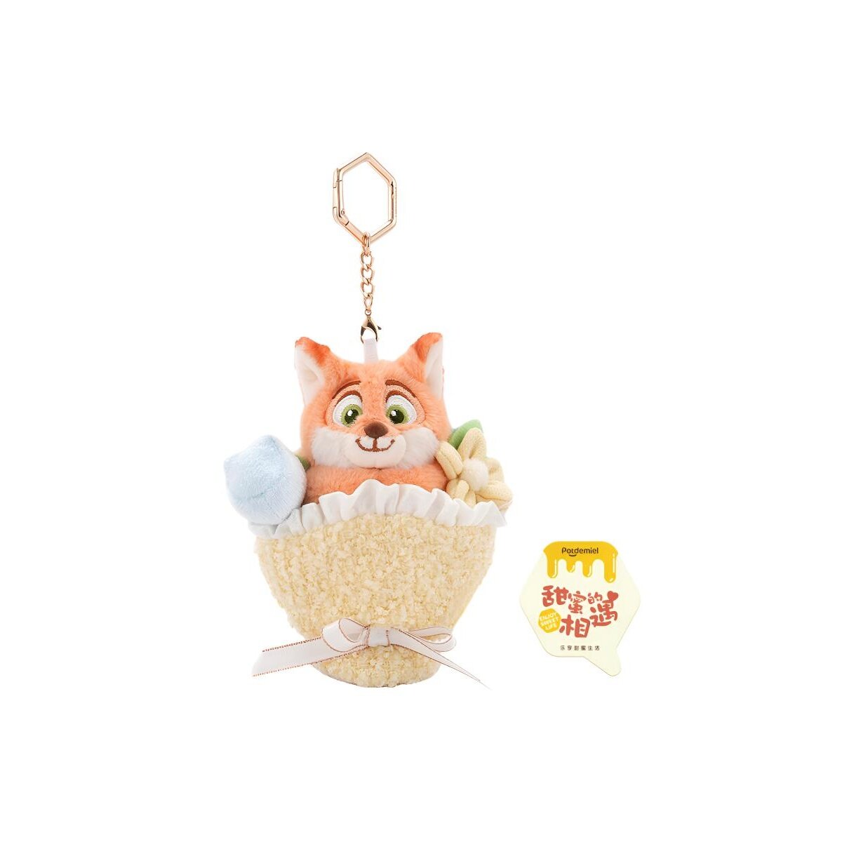 POTDEMIEL x Disney Zootopia 2 Judy Nick Плюшевые брелки L9*W5*H12см