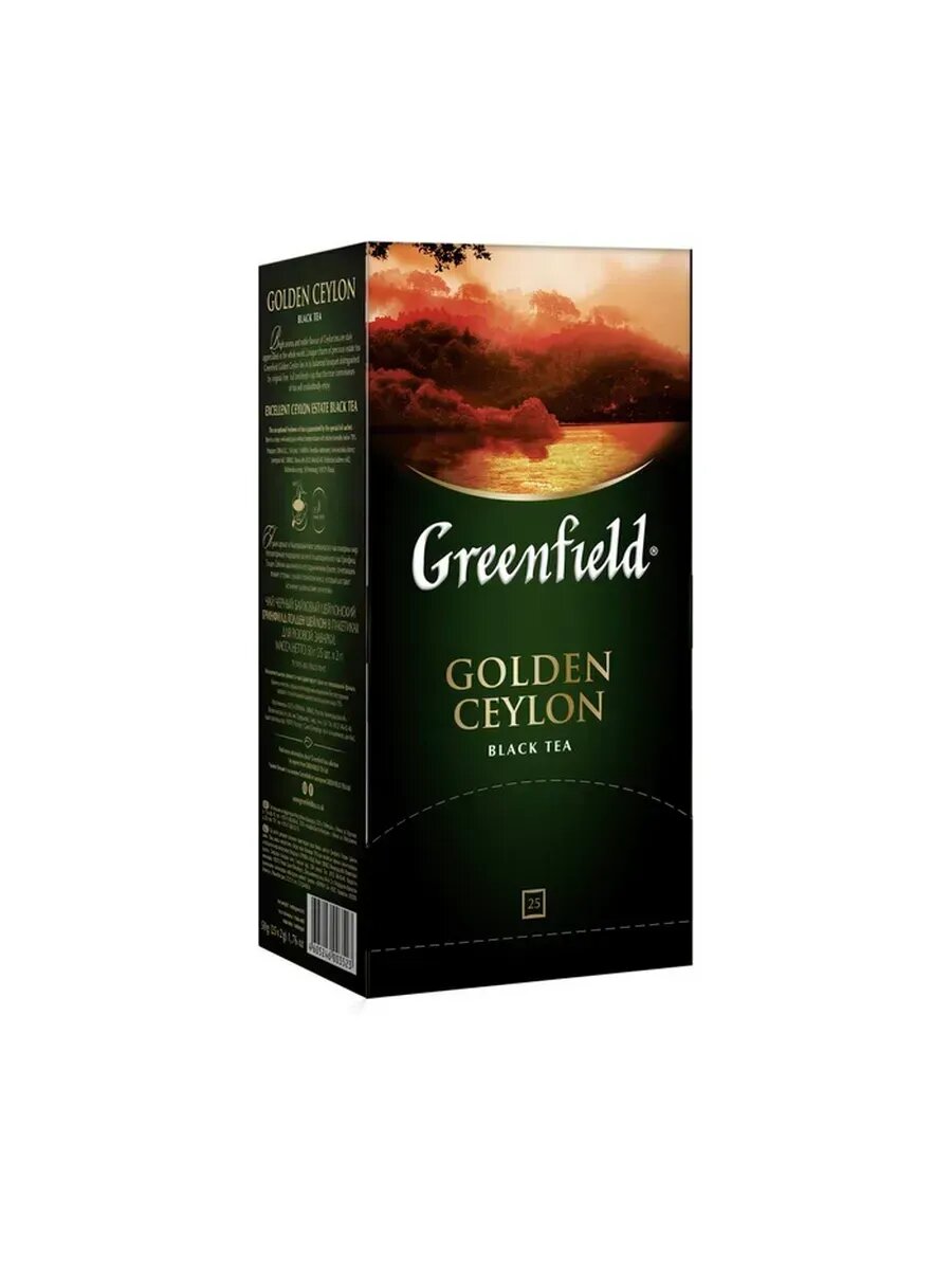 Greenfield Чай черный Golden Ceylon, 25пак