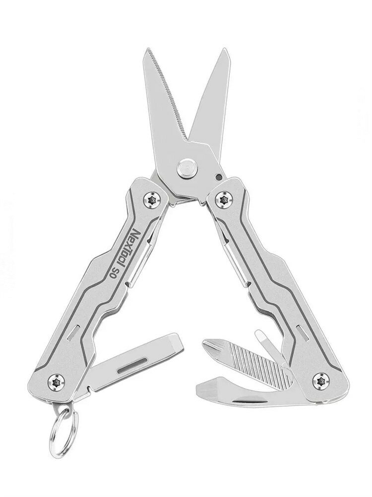 NeXTool Мультитул EDC ножницы NexTool Micro Sailor Scissors S0 NE20417A серебристый