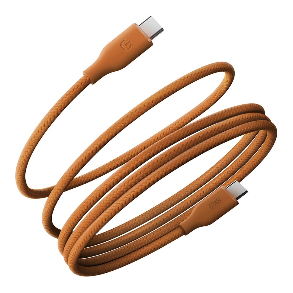 Кабель Energea HELIX 60, USB-C на USB-C, 60W, 480 Mbps, магнитный, оранжевый (1.5 м)