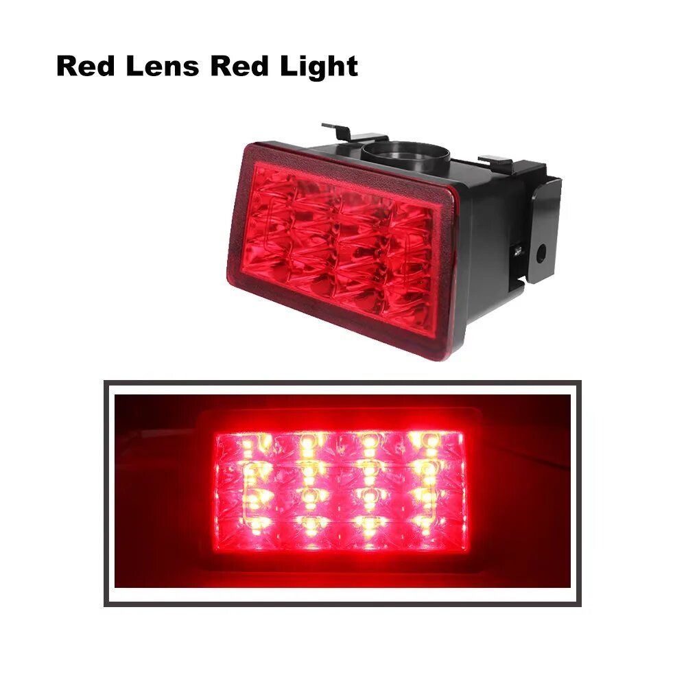 Светодиодный стробоскопический задний фонарь Red Lens 12V