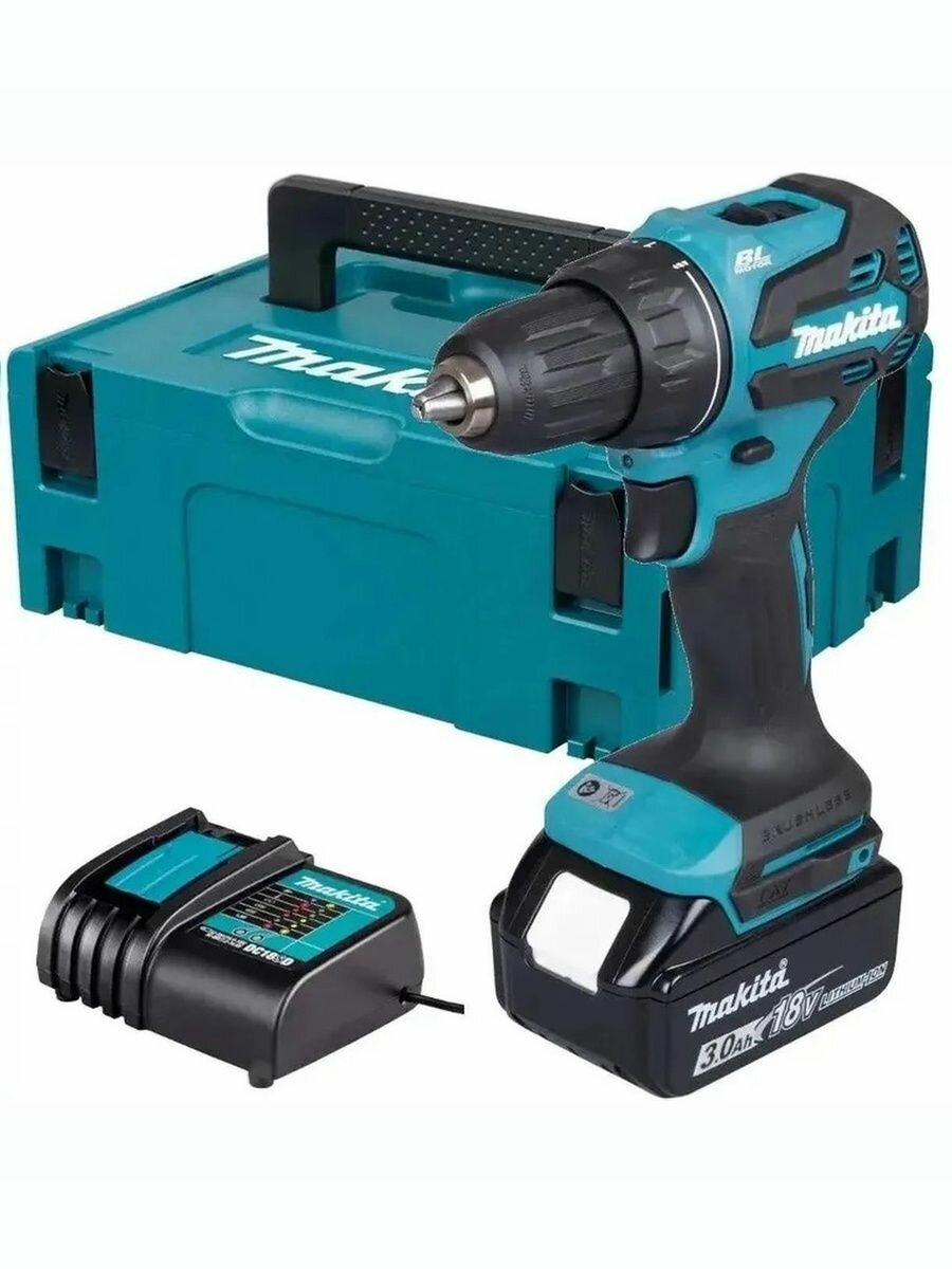 Шуруповерт аккумуляторный Makita DDF490SF1J 18В LXT 50Нм (1 АКБ 3Ач, З/У, кейс)