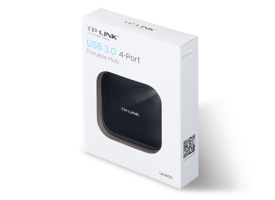 Разветвитель USB 3.0 TP-Link UH400 4порт. Черный