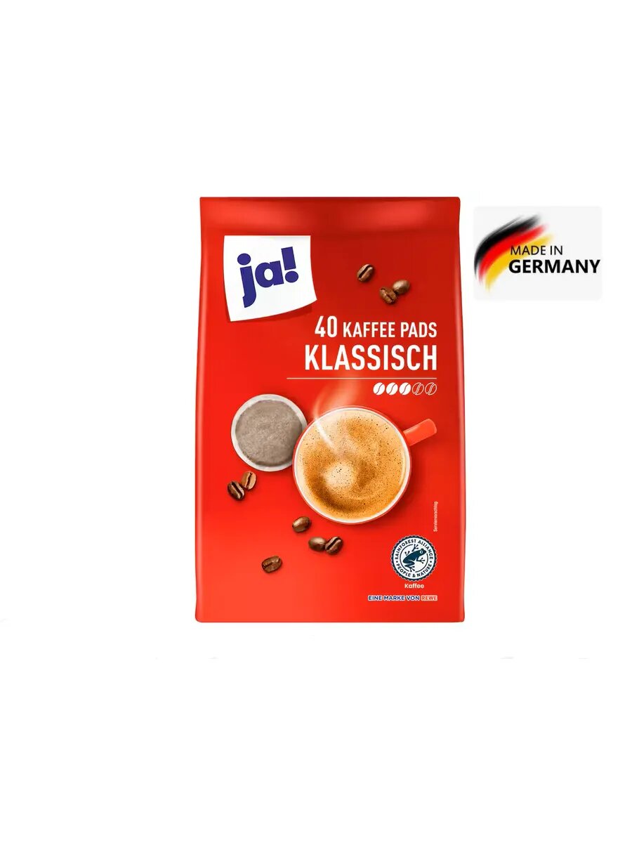 Кофе в чалдах JA! KLASSISCH 40шт, 62mm(Senseo)