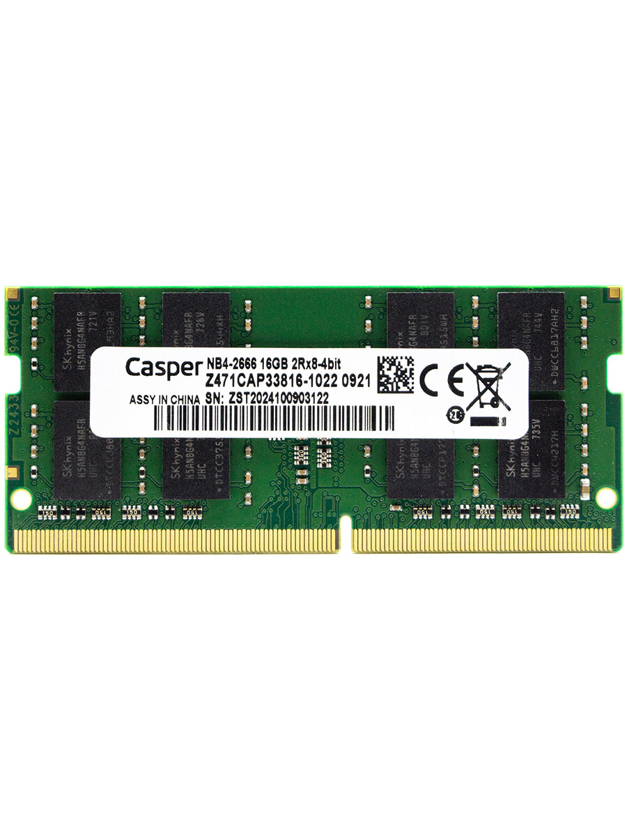 Модуль памяти для ноутбука SODIMM DDR4 16GB PC21300 2666МГц Casper Z471CAP33816-1022