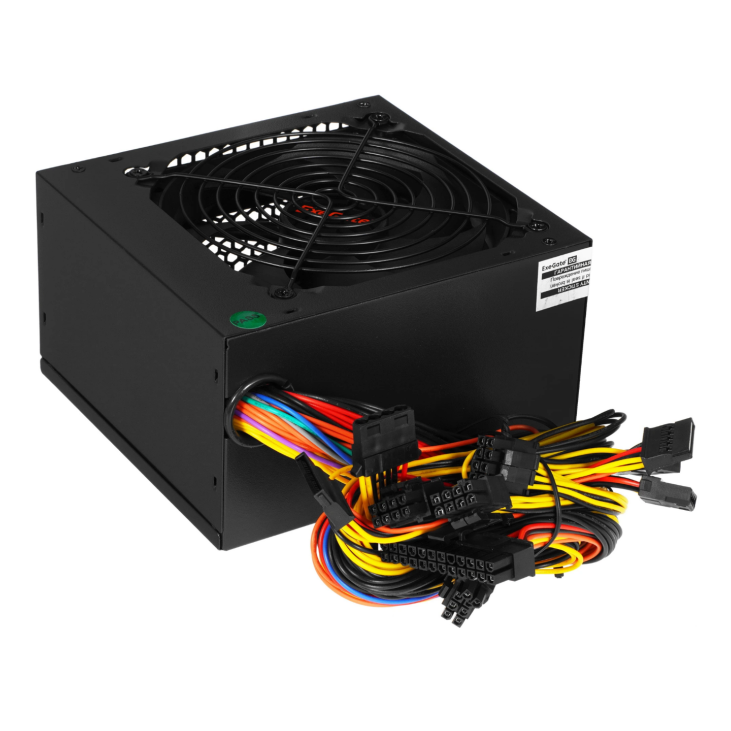 Блок питания ExeGate ATX-450NPX, 450 Вт, ATX 2.3, 5x SATA, 3x Molex, черный