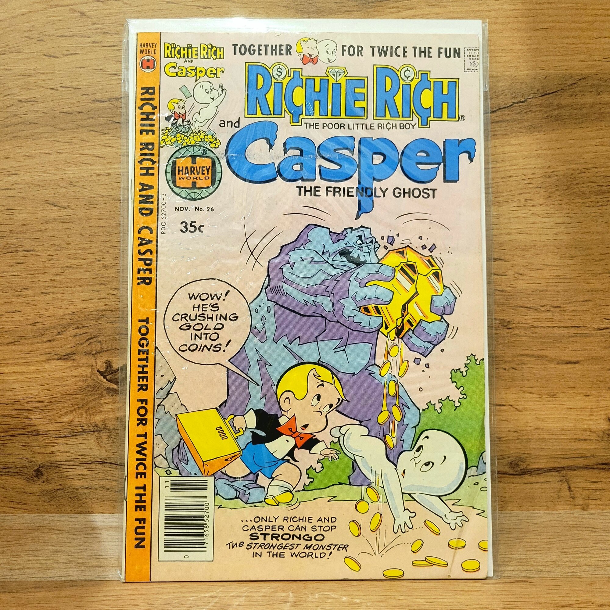 Раритетный Комикс Richie Rich Casper #26. 1975 Год. Комикс (сингл) на английском языке