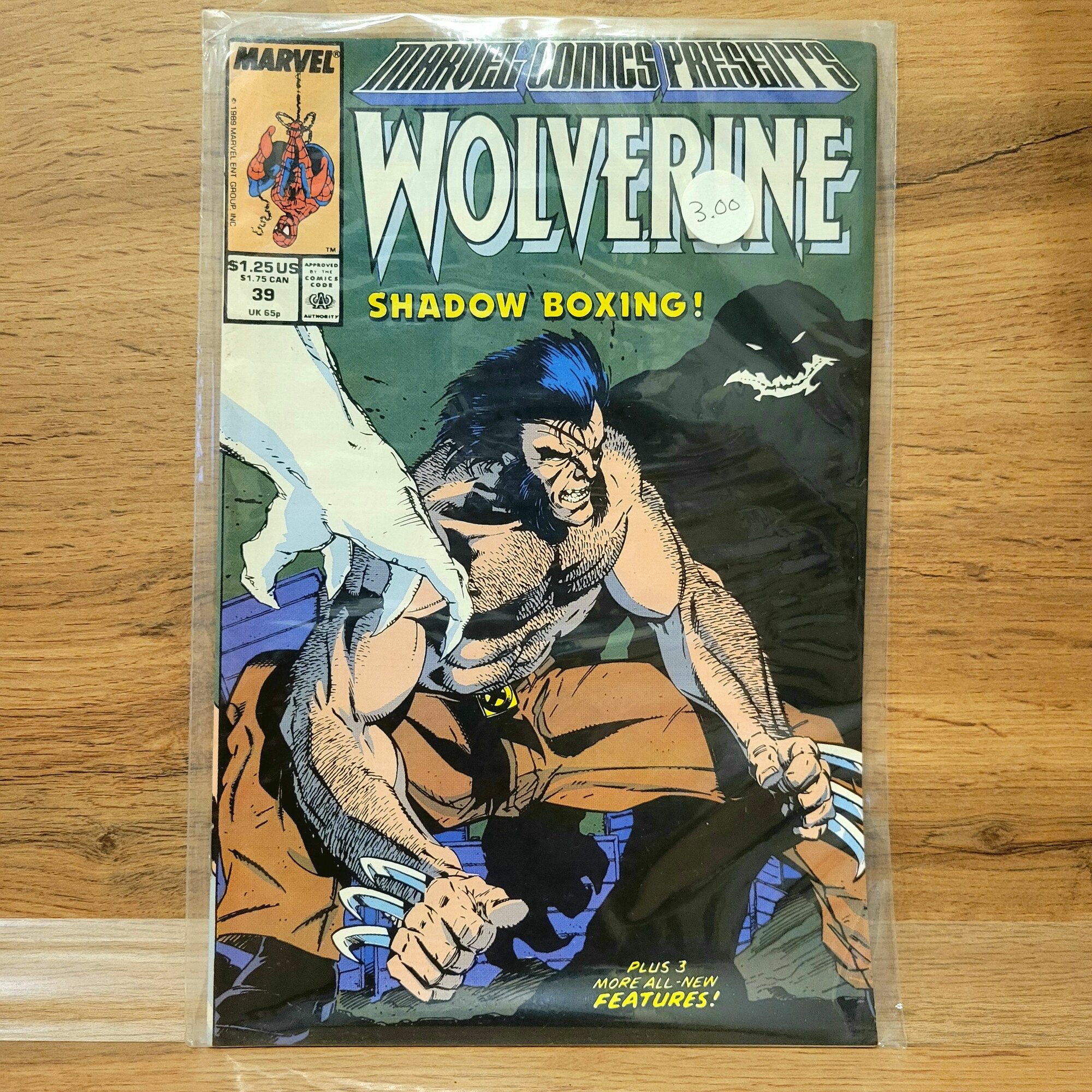 Ретро Комикс Wolverine #39. 1990 Год. Комикс (сингл) на английском языке