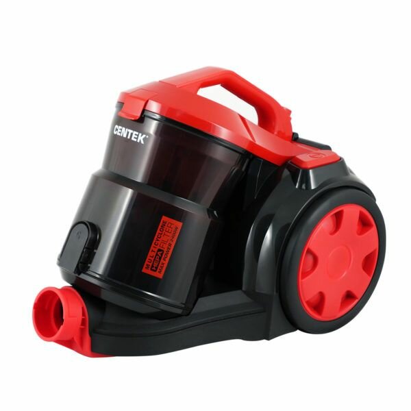 Пылесос CENTEK CT-2536 (красный/черный, 2400/420Вт, Мультициклон, Hepa фильтр, телескоп) — фото 1
