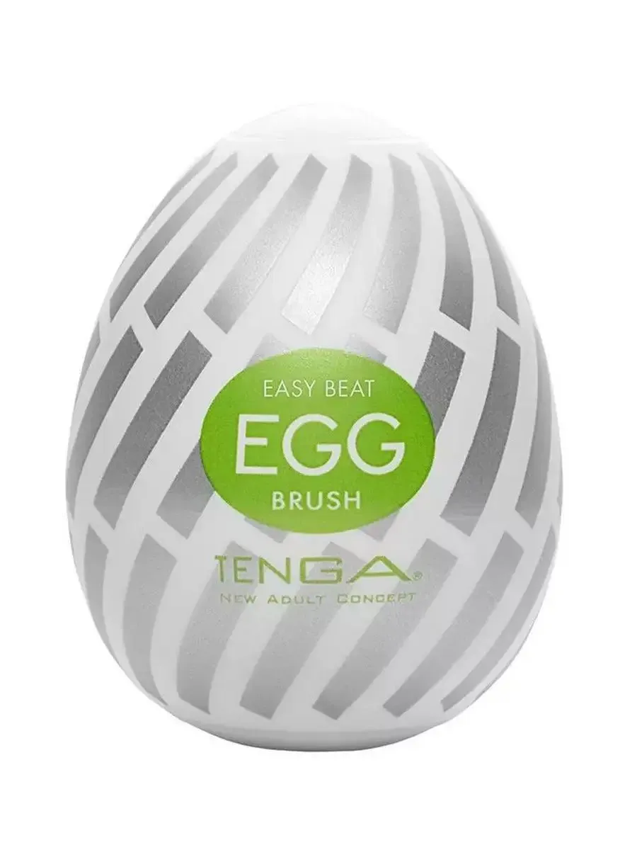 59983 Tenga Egg Brush. Мастурбатор с рельефом в виде спиралей