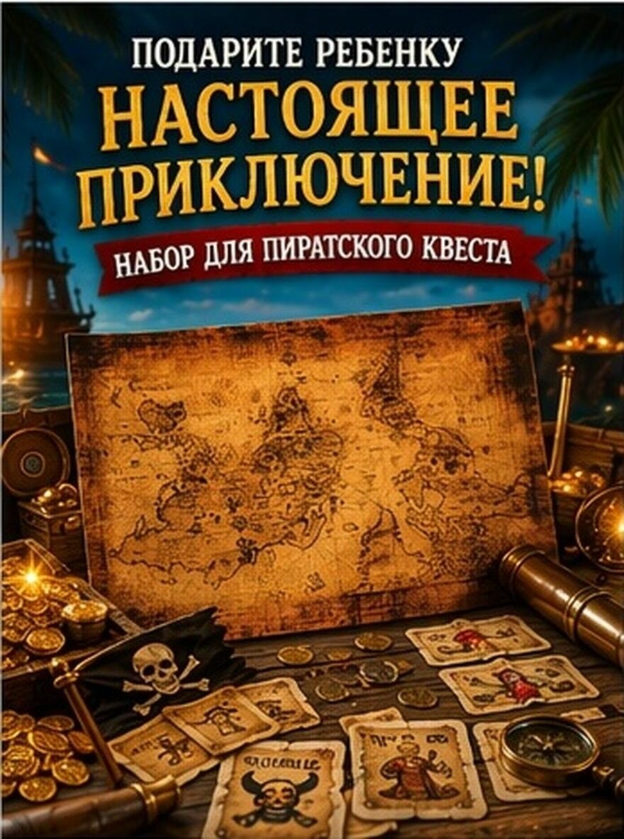 Классическая Настольная Игра Пиратский Поиск Сокровищ, Бумажная Карта Сокровищ, 1 Шт поиск сокровищ игра пиратская карта