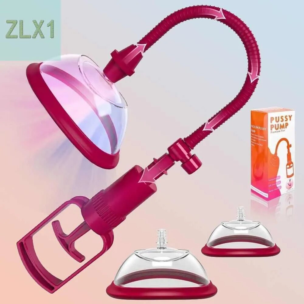 Женская вакуумная помпа для клитора и вагины, груди стимулятор, секс игрушка 18+ для взрослых девушек, интимный товар, красныйYZT2