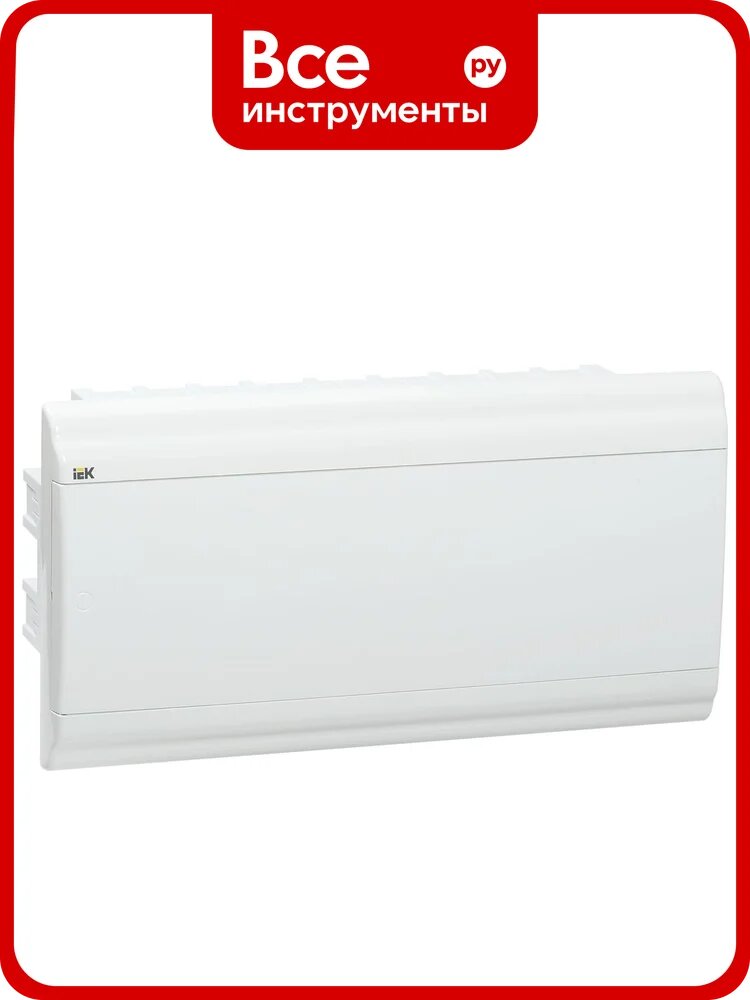 Корпус IEK Prime пластиковый щрв-п-18 белый/белая дверь, ip41 MKP82-V-18-WD-41-10