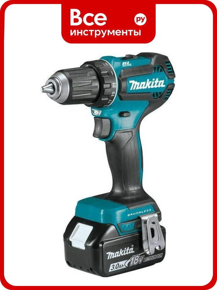 Аккумуляторная дрель-шуруповерт Makita DDF485RFE