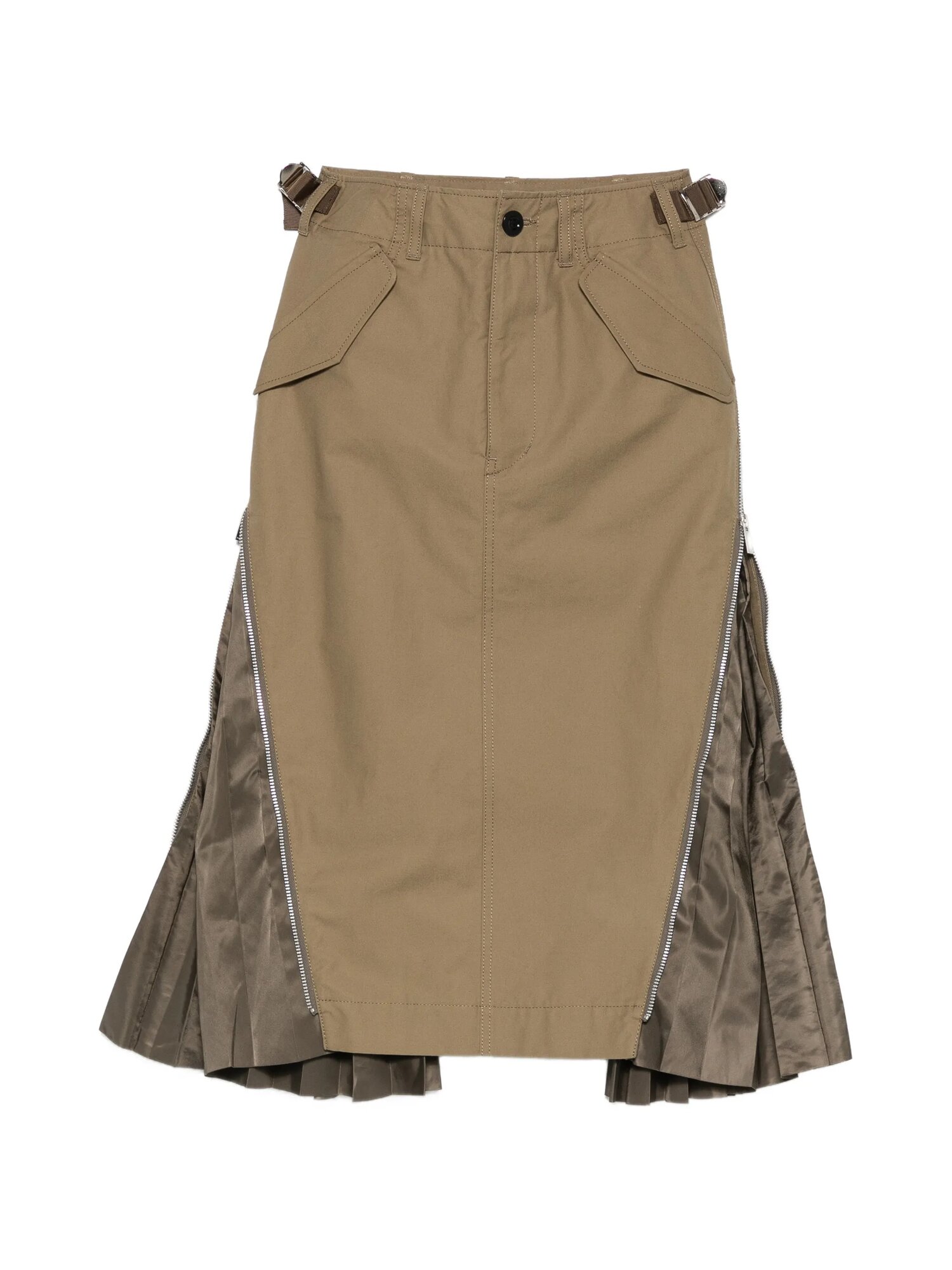 Юбка Zip-detail midi skirt