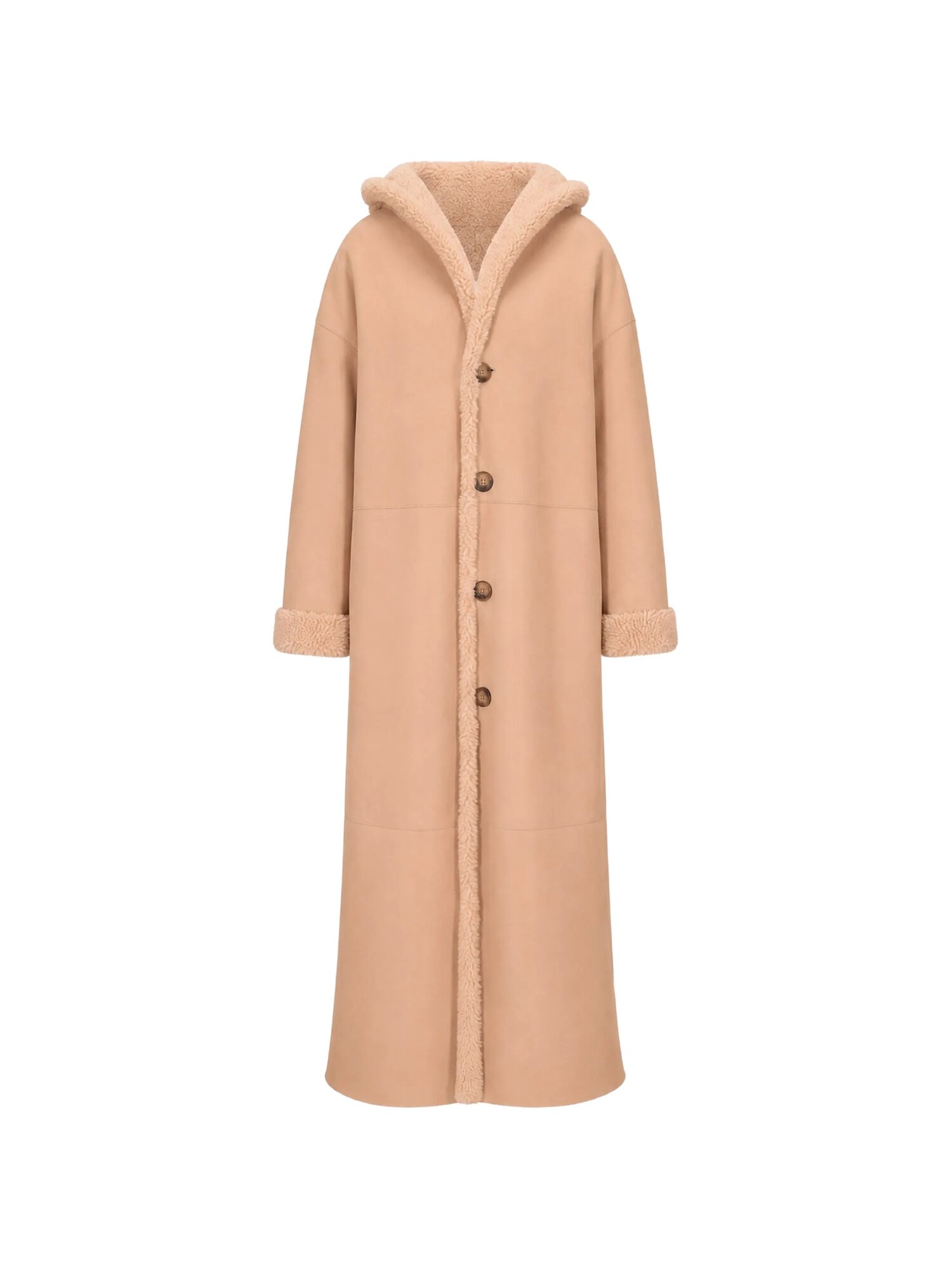 Пальто LA ROSE Reversible shearling coat